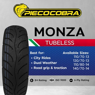 PIECOCOBRA MONZA 6PR MOTORCYCLE TUBELESS TIRE - Pieco Cobra